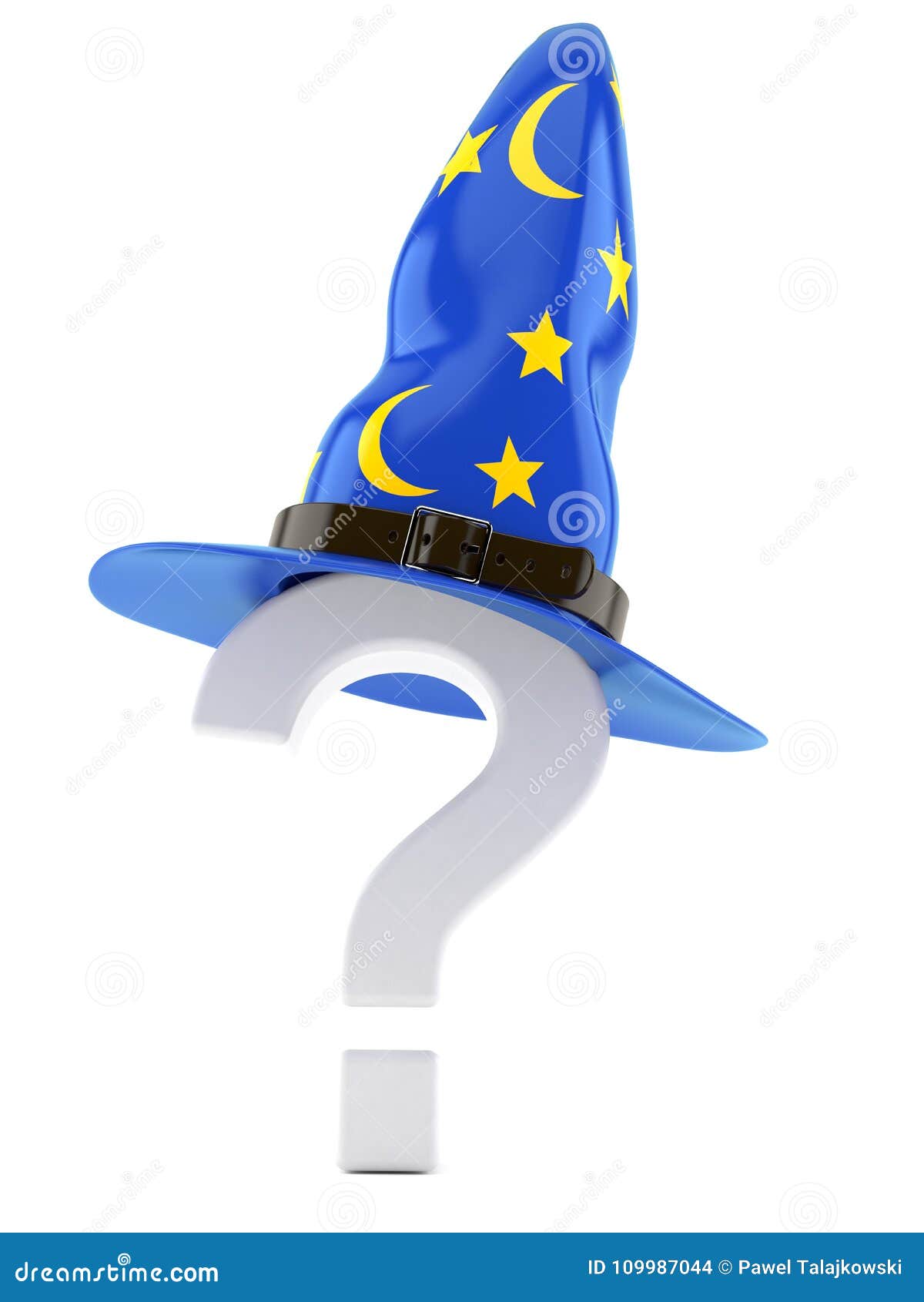 Hat Of The Magician And Question Mark Vector Illustration ...