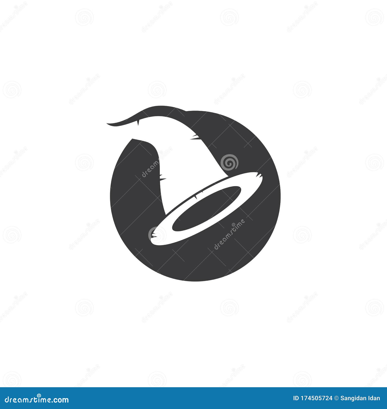 Wizard Hat Vector Icon Illustration Design Stock Vector - Illustration ...