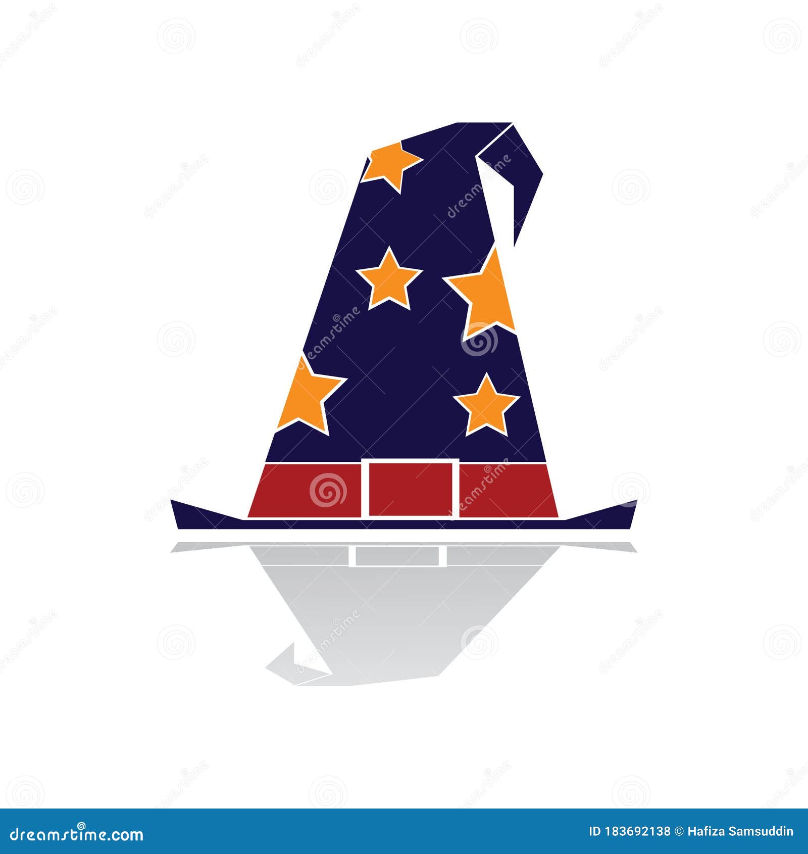 Wizard hat stock vector. Illustration of sorcerer, icon - 183692138