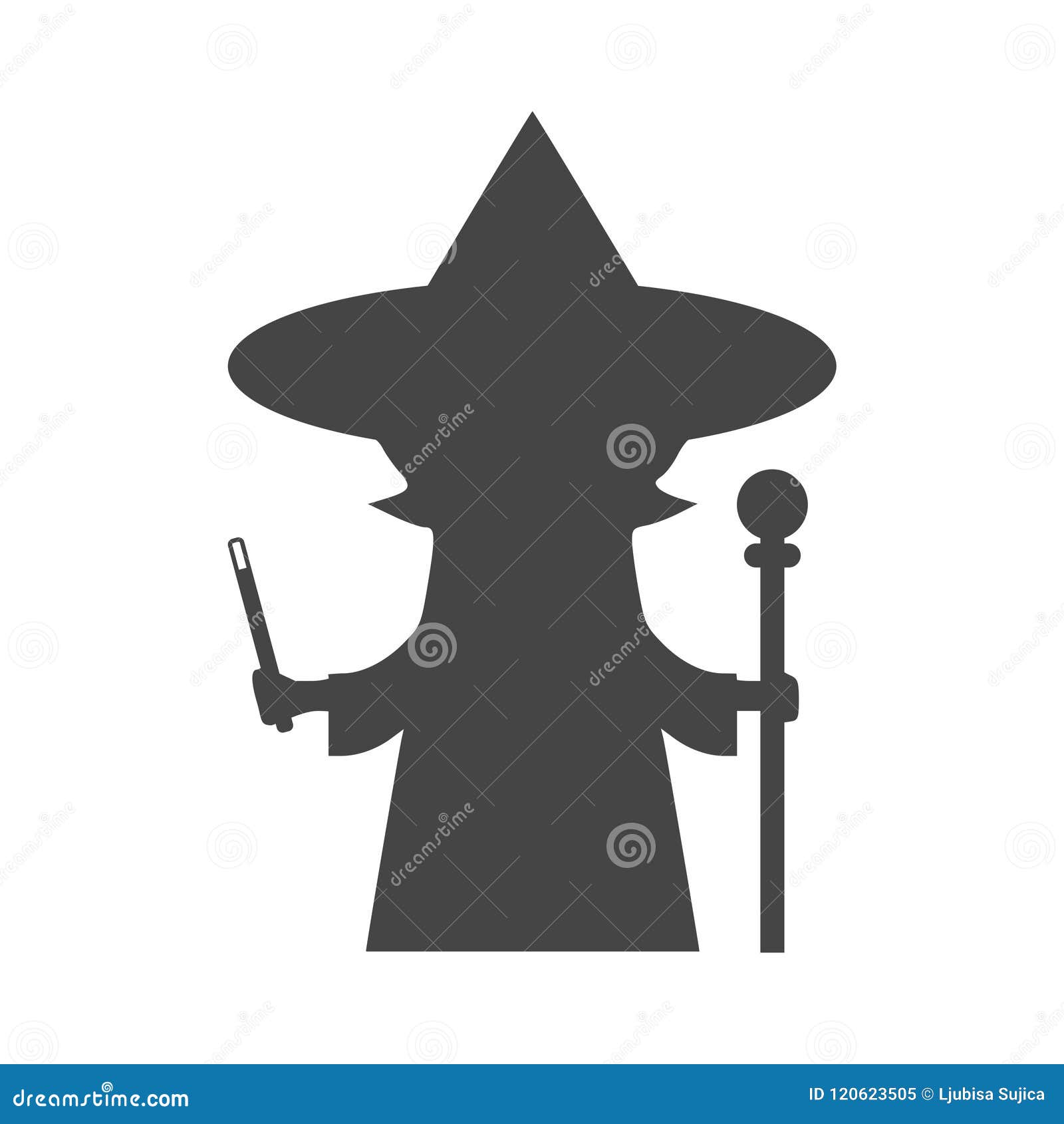 Wizard Icon, Simple Vector Illustration Stock Illustration ...