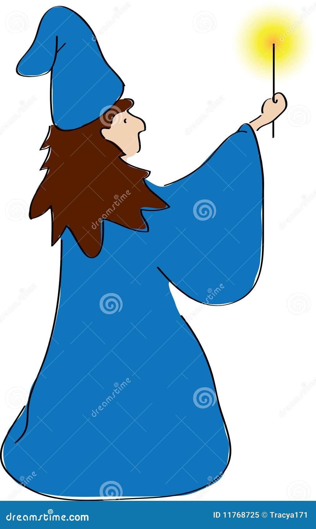 Wizard Illustration stock vector. Illustration of wizard - 11768725