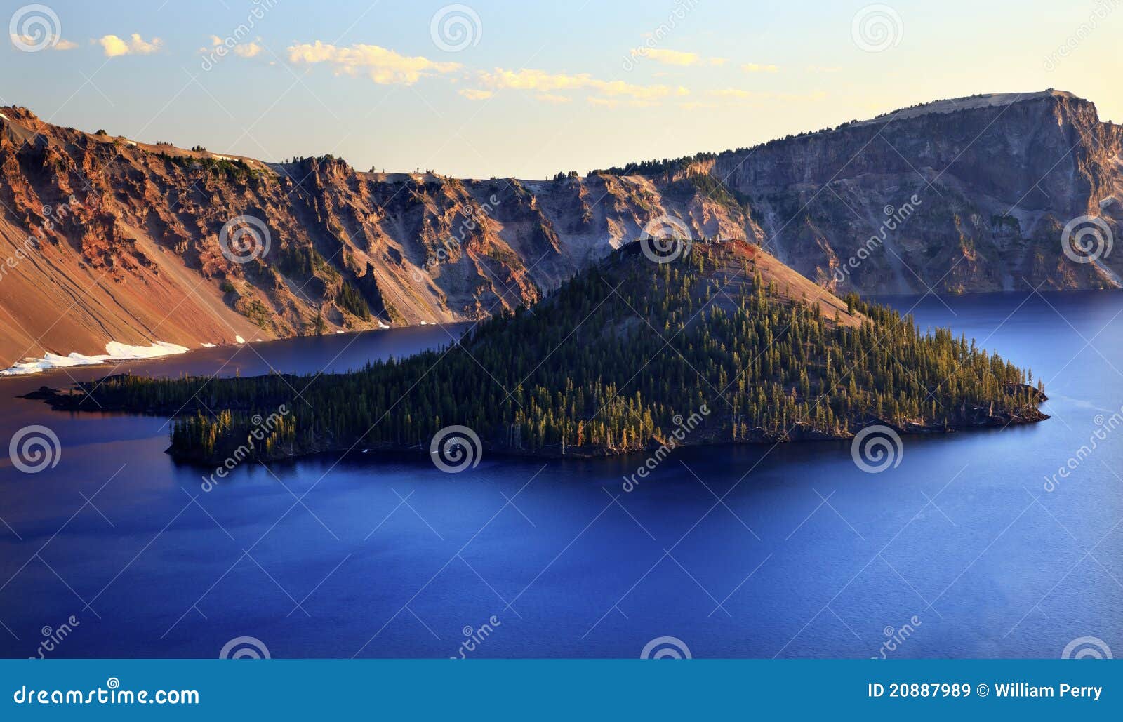 Wizard Island Crater Lake Oregon Stock Image - Image of cone, mount ...