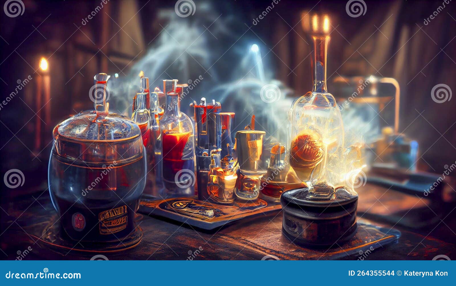 Wizard Laboratory, Generative Ai Illustration | CartoonDealer.com ...