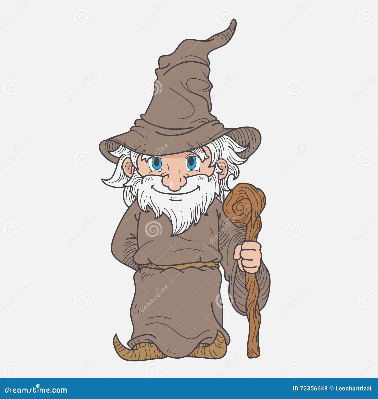 Wizard mascot stock vector. Illustration of magic, hand - 72356648