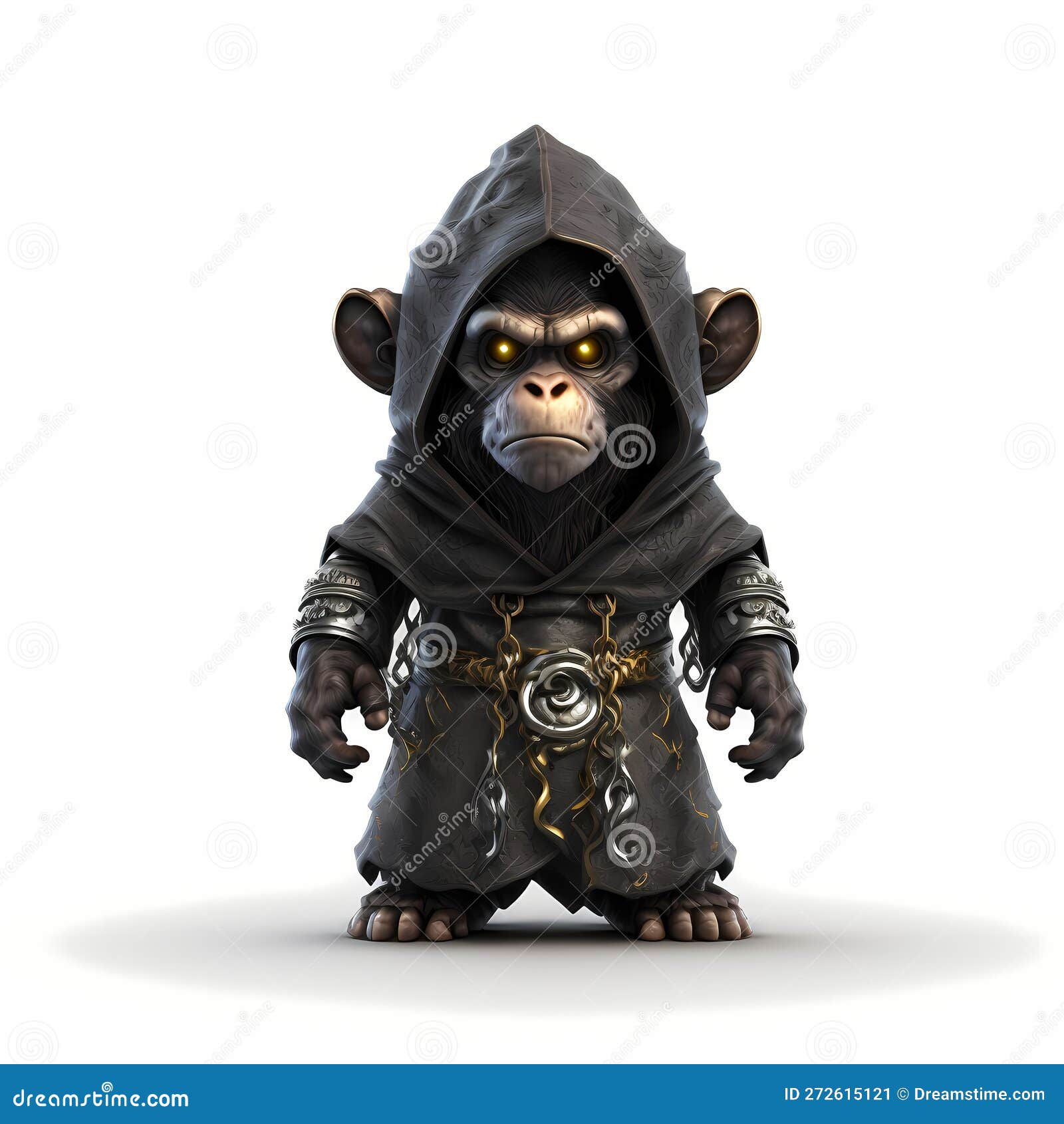Wizard Monkey Illustration. Generative AI Stock Illustration ...