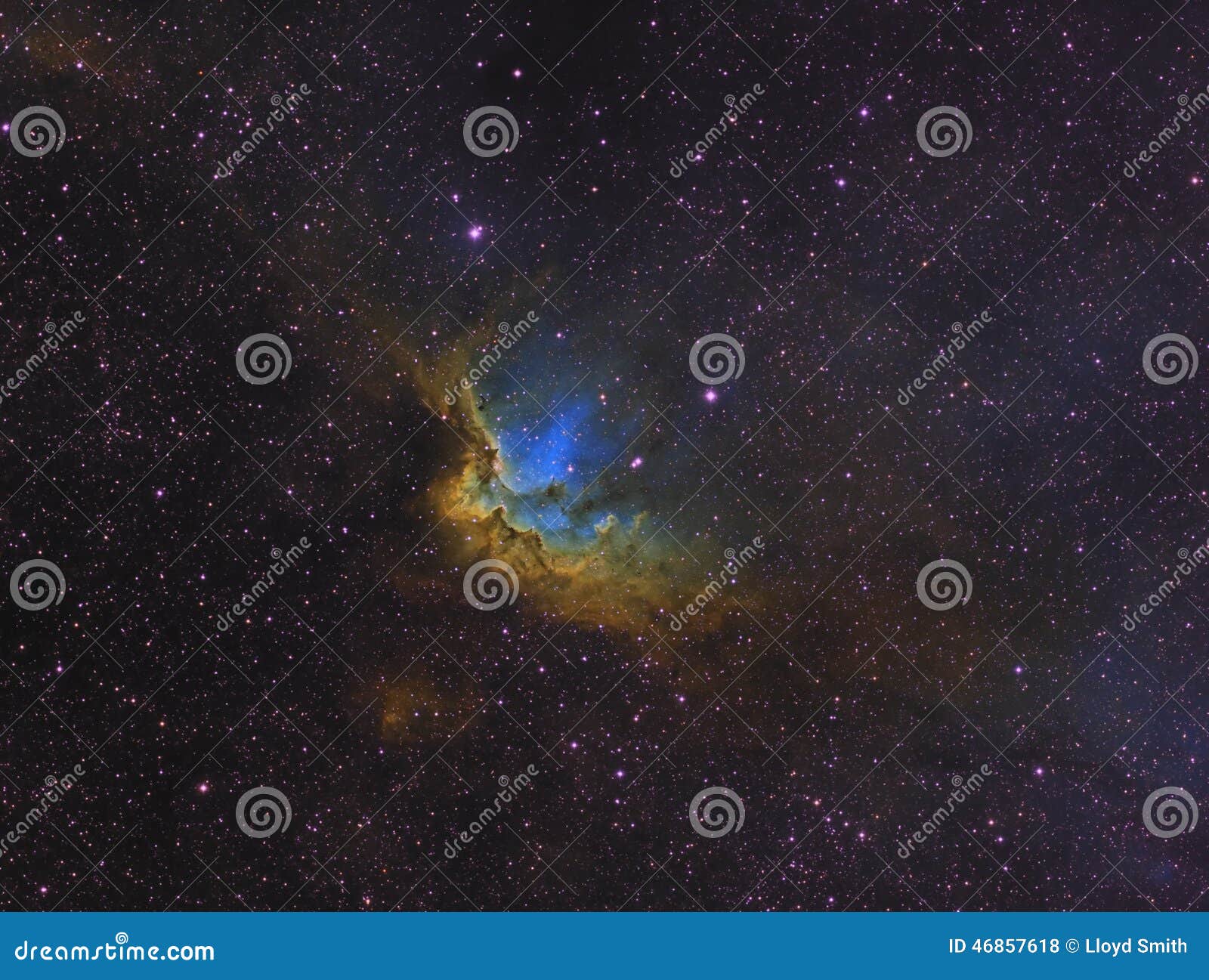 The Wizard Nebula stock photo. Image of clouds, cassiopeia - 46857618