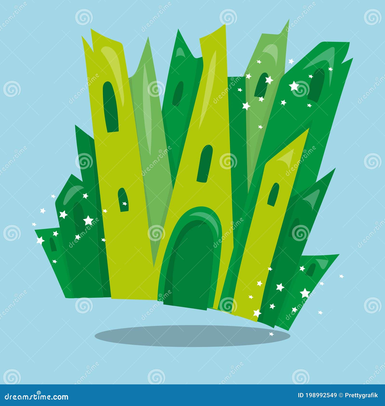 Wizard Castle. Magical Laboratory Interior. Sorcerer Brews Magic Potion ...