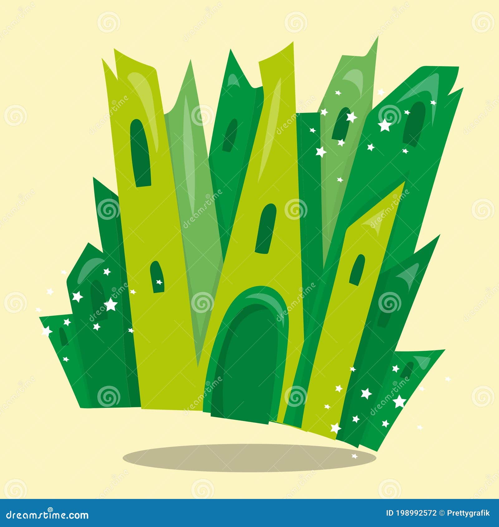 Wizard oz castle 03 stock vector. Illustration of vector - 198992572