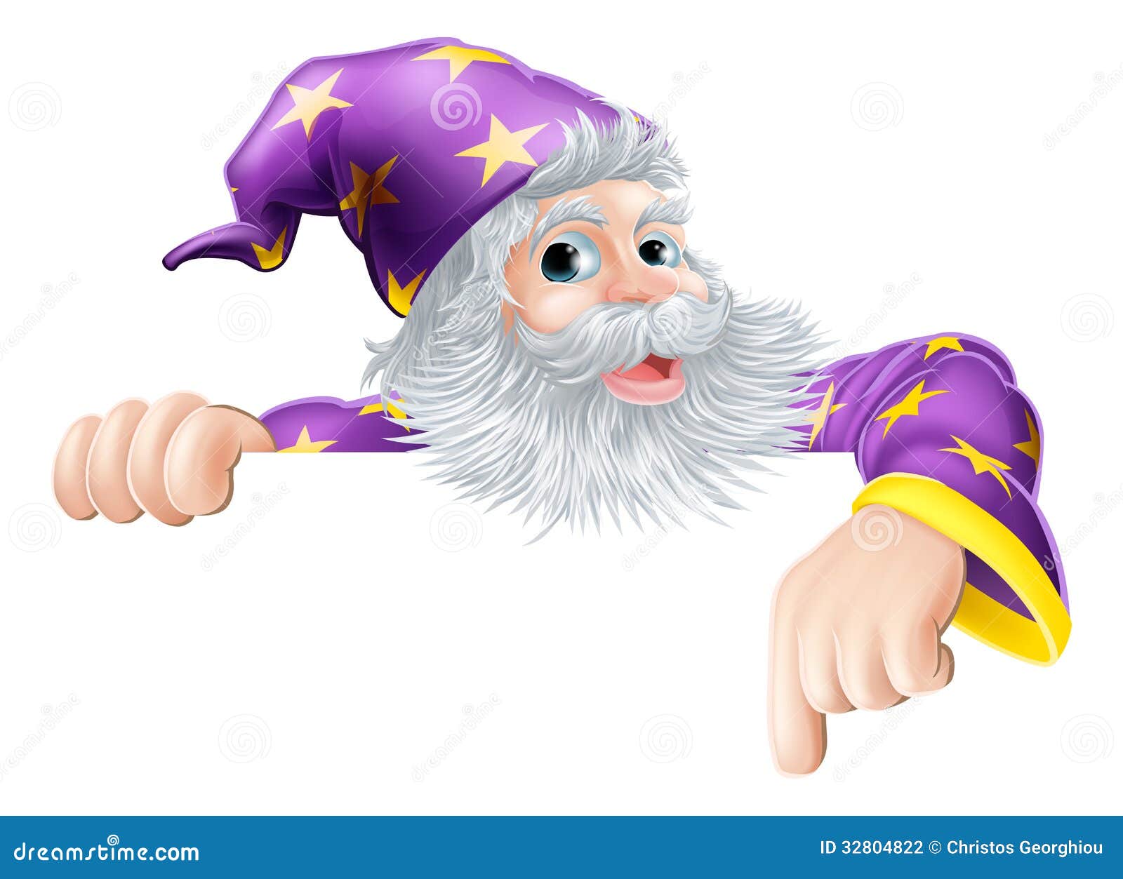 Cartoon Pointing Over There