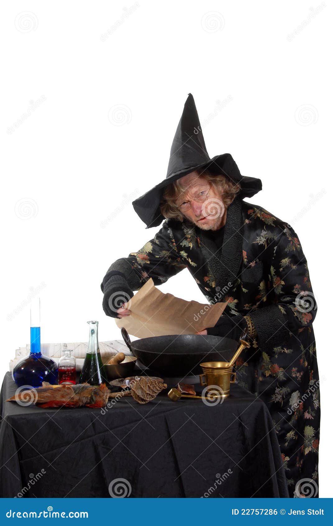 Wizard reading stock photo. Image of obscure, evil, isolated - 22757286