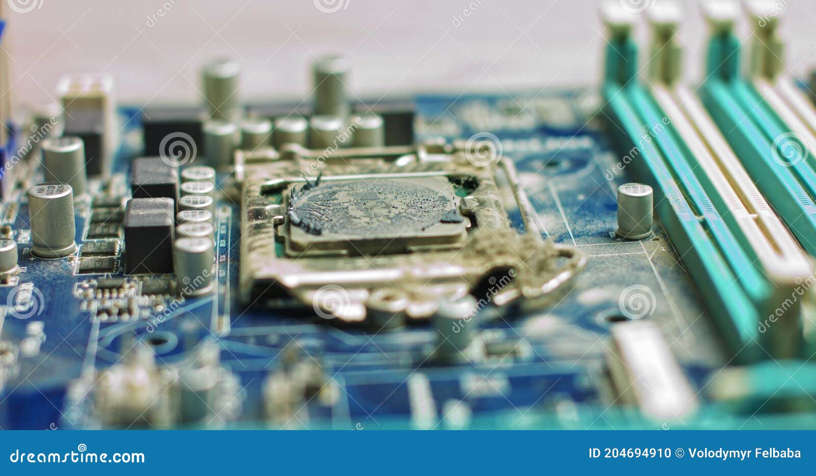 The Wizard Removes CPU Cooling for Diagnostics. Repair and Maintenance ...