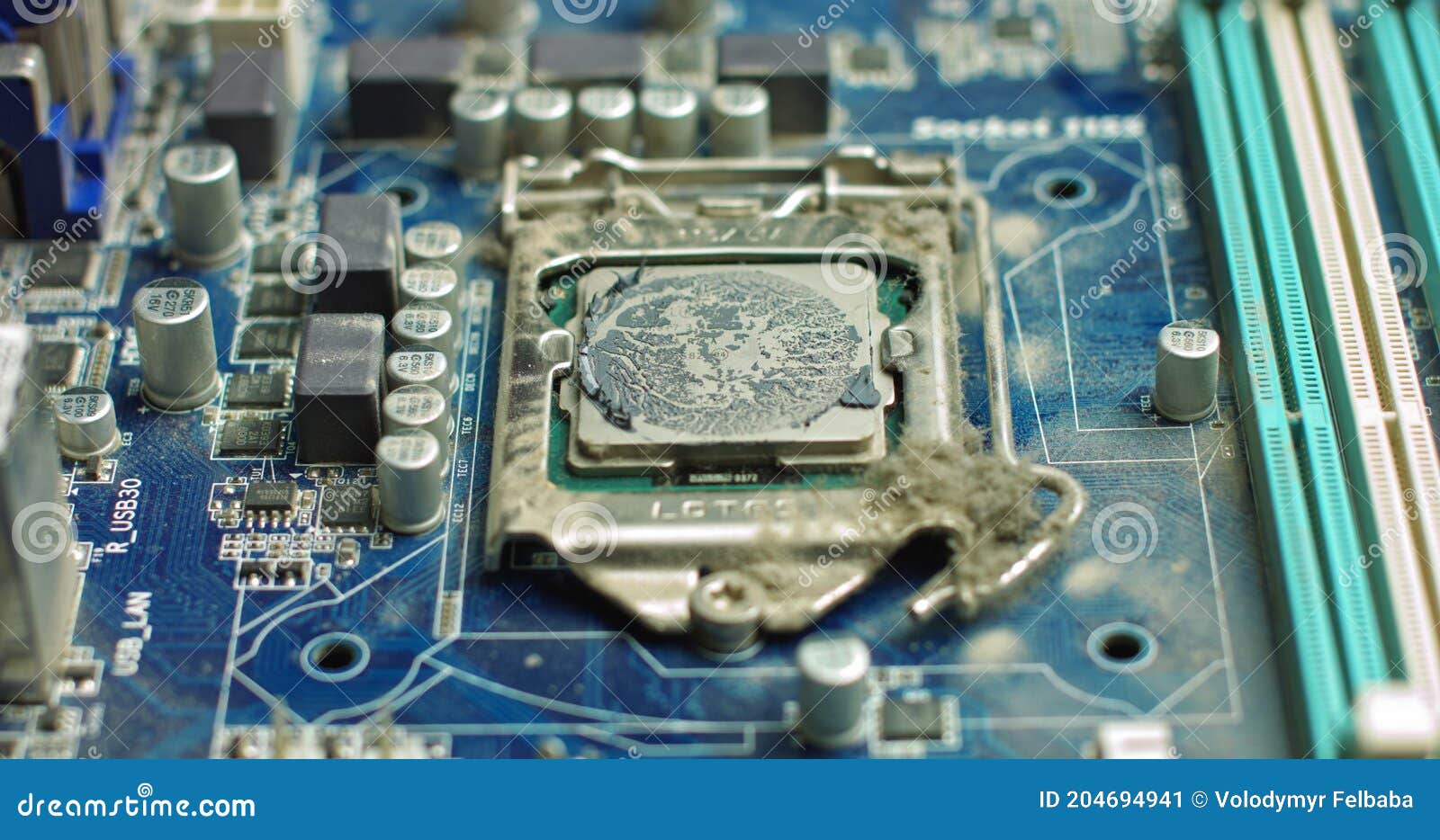 The Wizard Removes CPU Cooling for Diagnostics. Repair and Maintenance ...