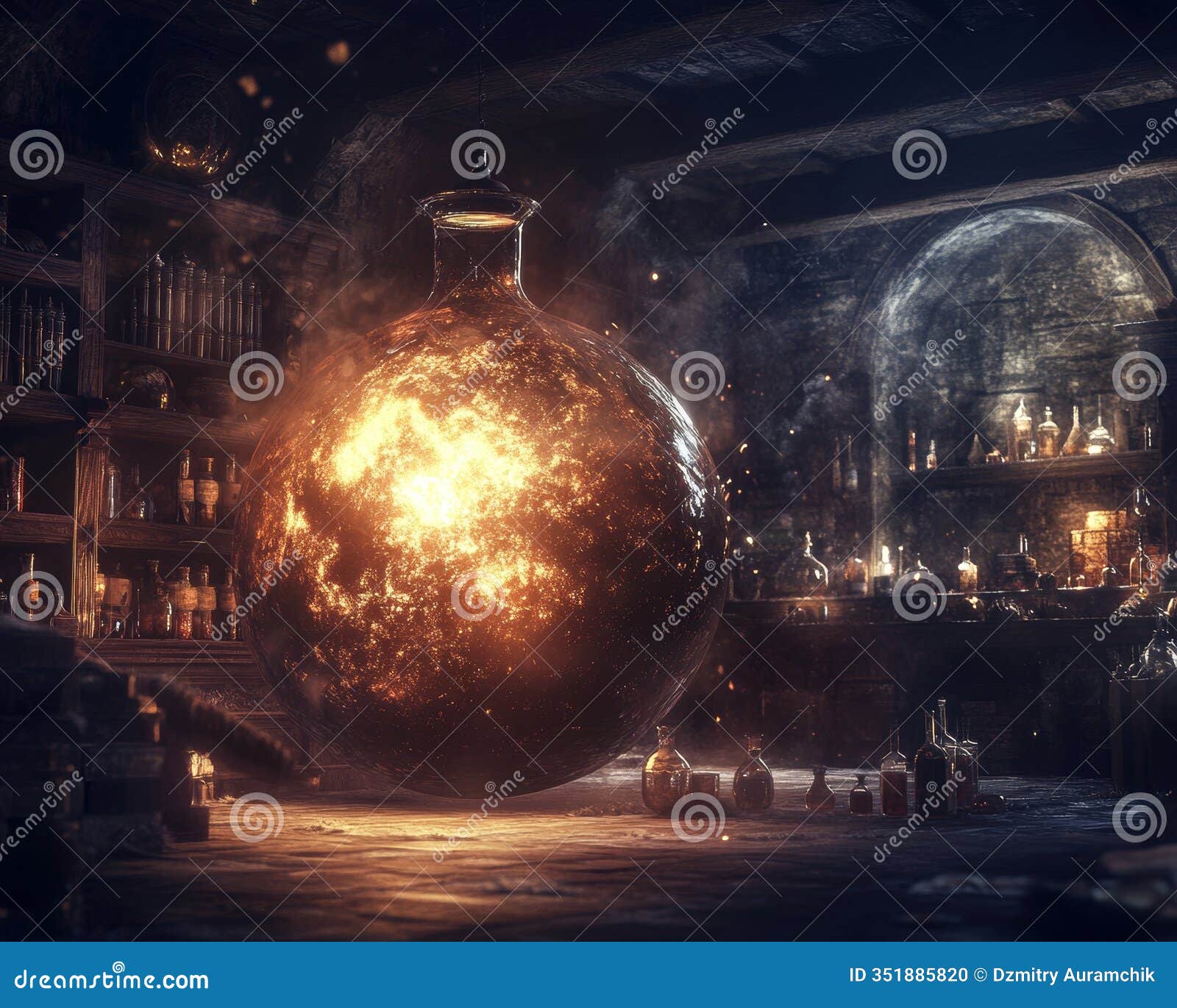 In the Wizard S Workshop, a Magical Potion Bomb Exploded, Sending ...