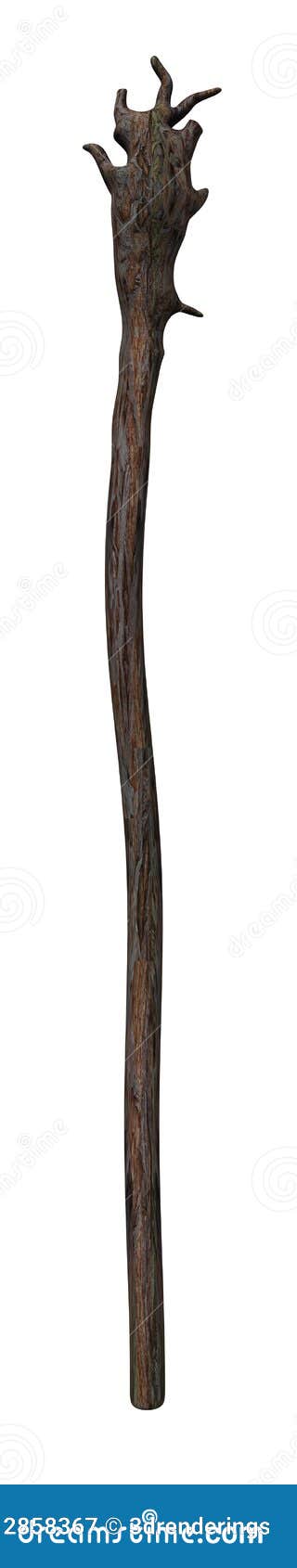Wizard staff stock illustration. Illustration of magic - 12858367