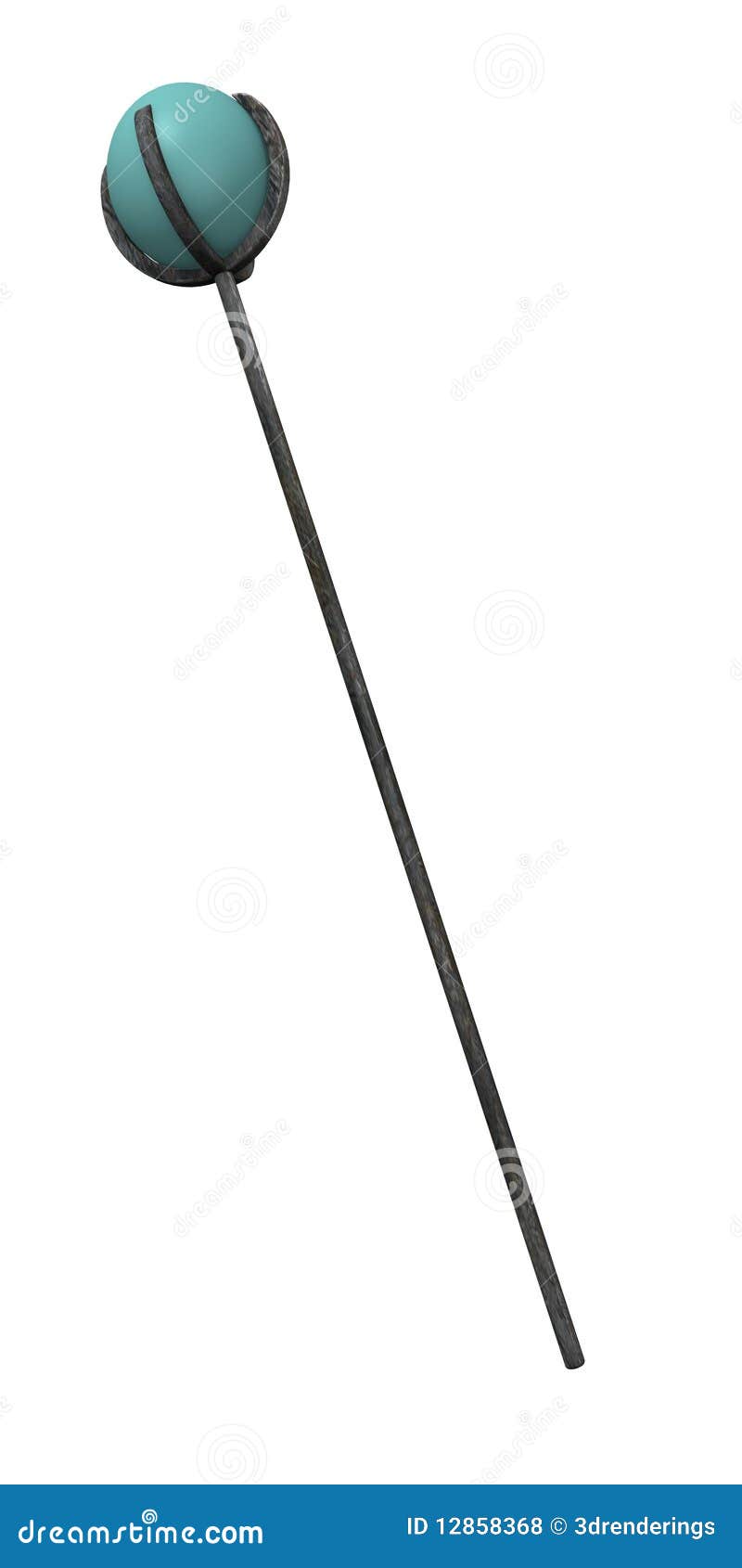 Wizard staff stock illustration. Illustration of staff - 12858368