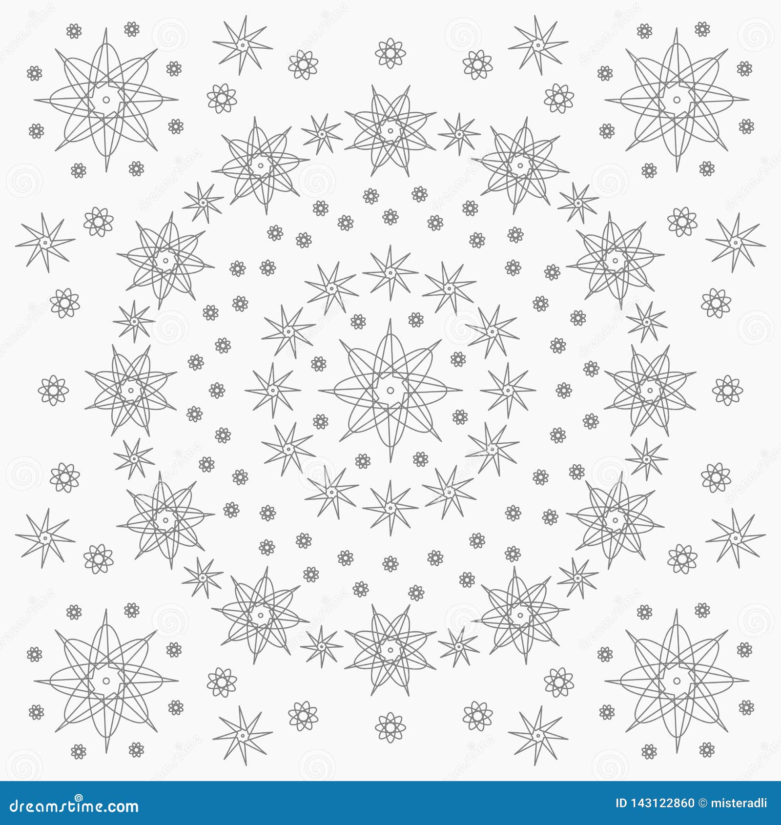 Wizard Star and Element Pattern Stock Vector - Illustration of splatter ...