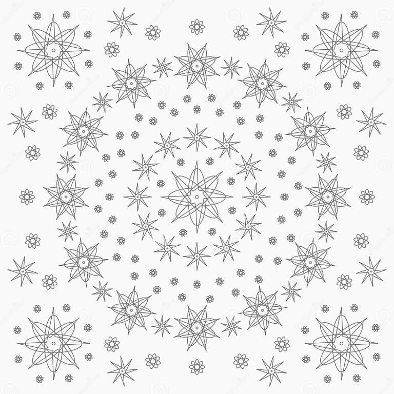 Wizard Star and Element Pattern Stock Vector - Illustration of splatter ...
