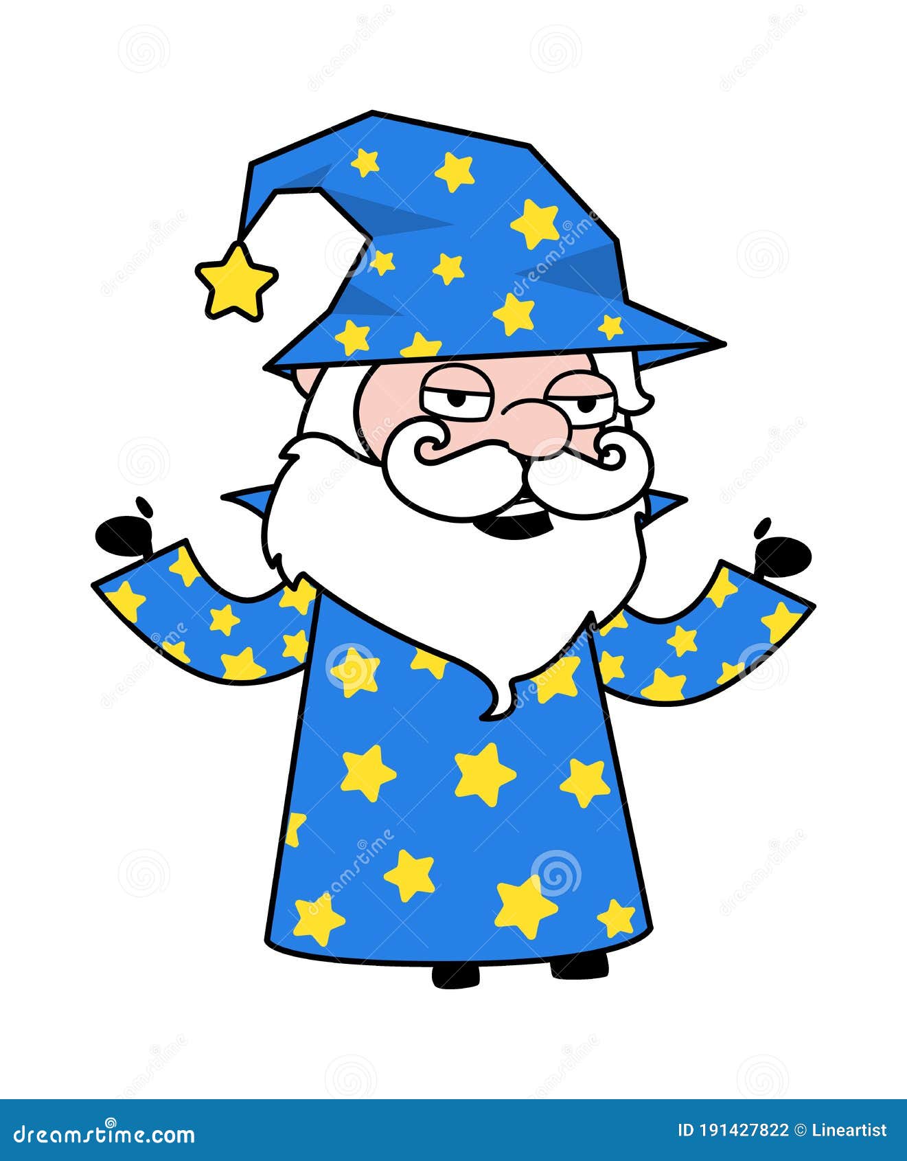 Wizard Talking Cartoon Vector Illustration | CartoonDealer.com #191427822