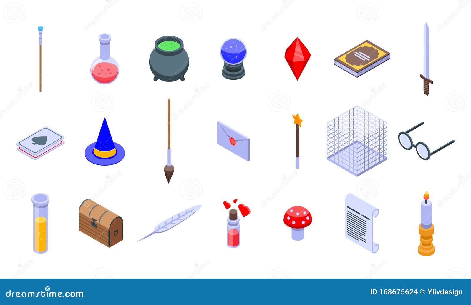 Wizard Tools Icons Set, Isometric Style Stock Vector - Illustration of ... Wizard Tools Icons Set, Isometric Style Stock Vector - Illustration of ...
