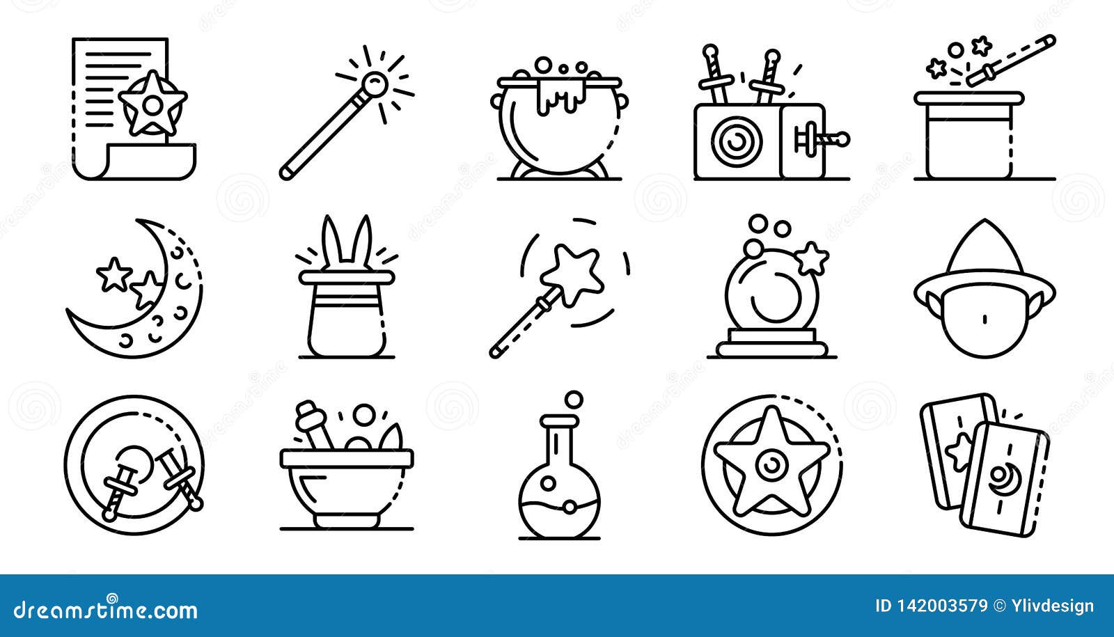 Wizard Tools Icons Set, Outline Style Stock Vector - Illustration of ... Wizard Tools Icons Set, Outline Style Stock Vector - Illustration of ...