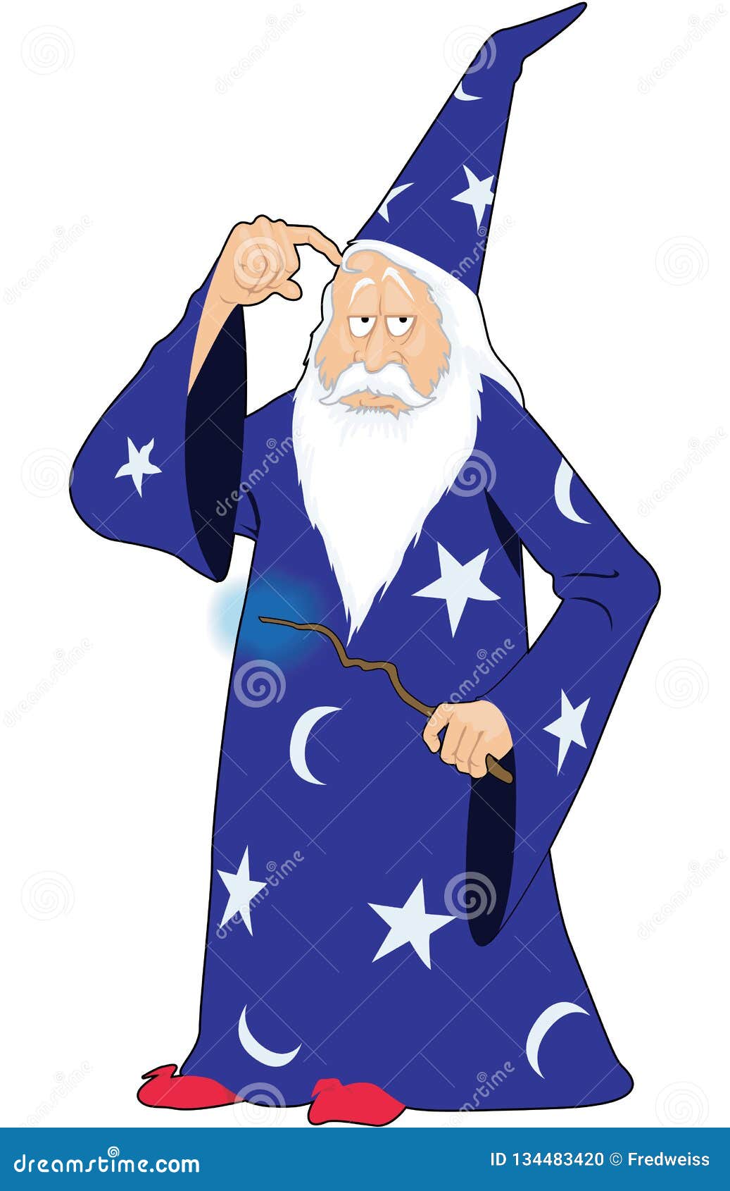 Wizard Vector Cartoon Illustration | CartoonDealer.com #134483420