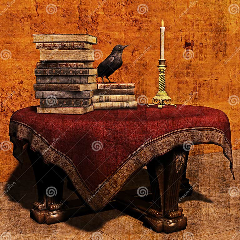 Wizards Table stock illustration. Illustration of spirit - 19510464