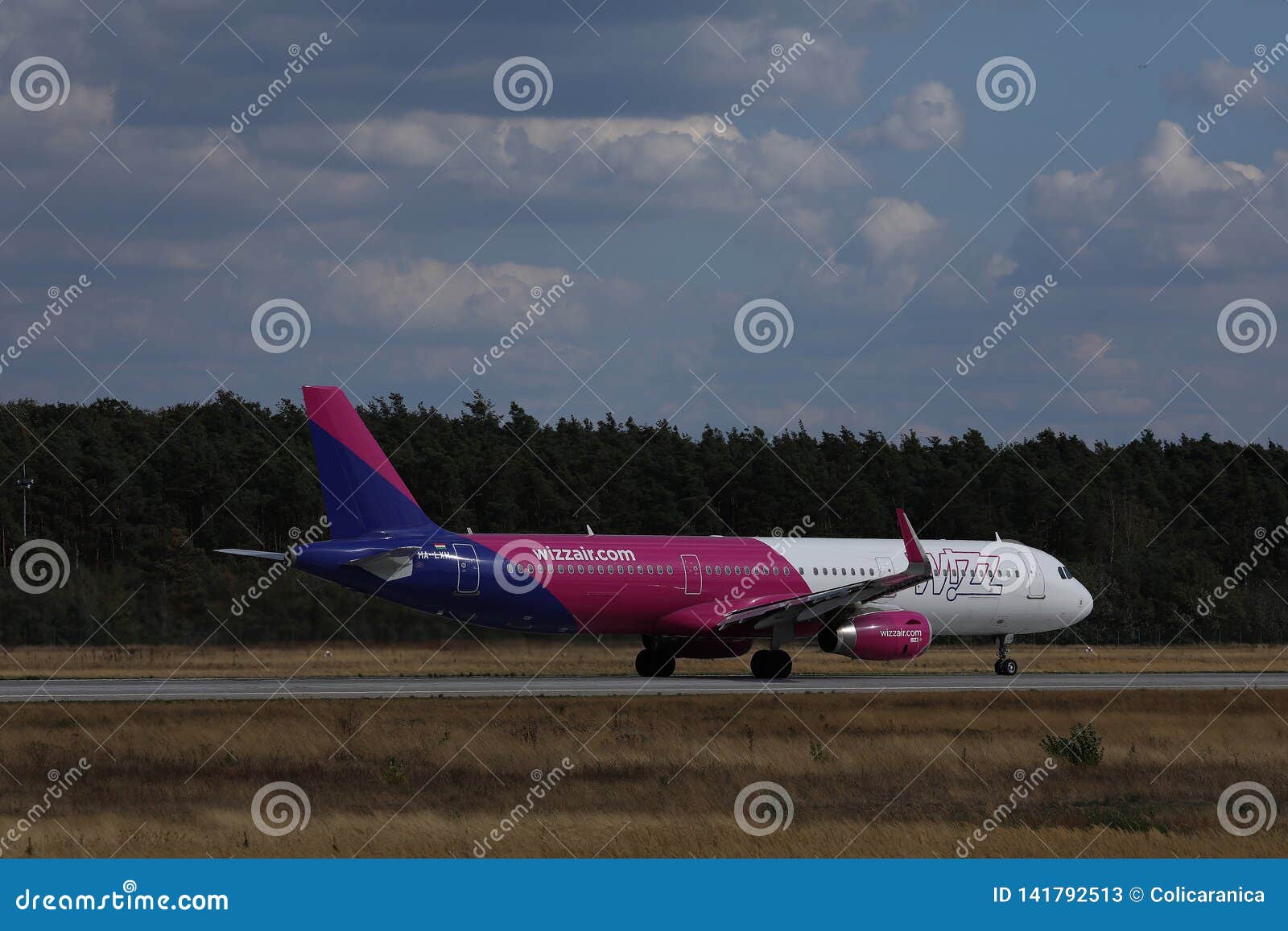WizzAir Plane Landing on Runway Editorial Stock Photo - Image of ...