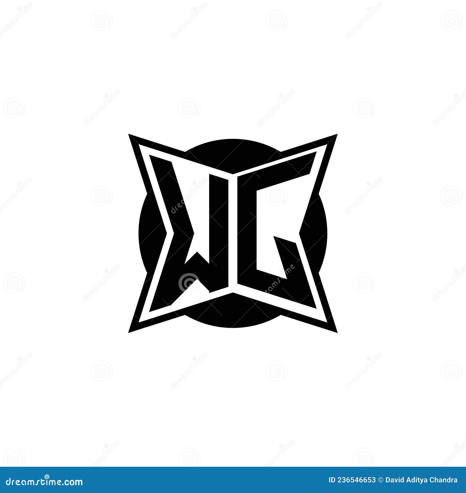 WJ Logo Monogram Geometric Modern Design Stock Vector - Illustration of ...