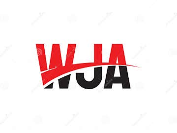 WJA Letter Initial Logo Design Vector Illustration Stock Vector ...