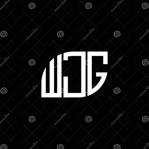 WJG Letter Logo Design on Black Background. WJG Creative Initials ...