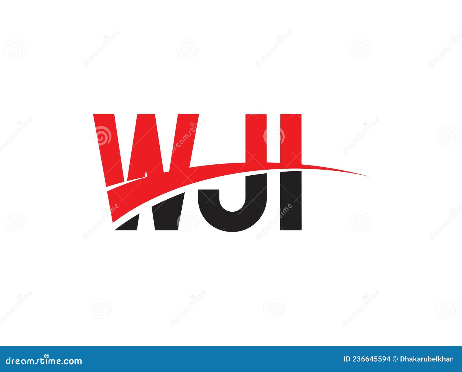WJI Letter Initial Logo Design Vector Illustration Stock Vector ...