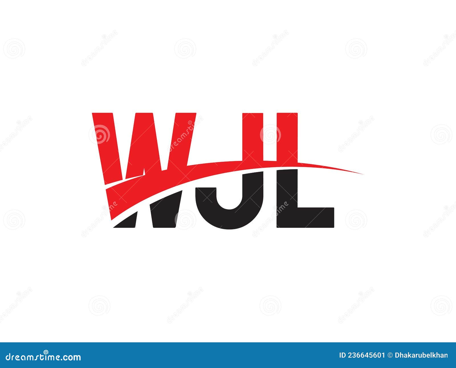WJL Letter Initial Logo Design Vector Illustration Stock Vector ...