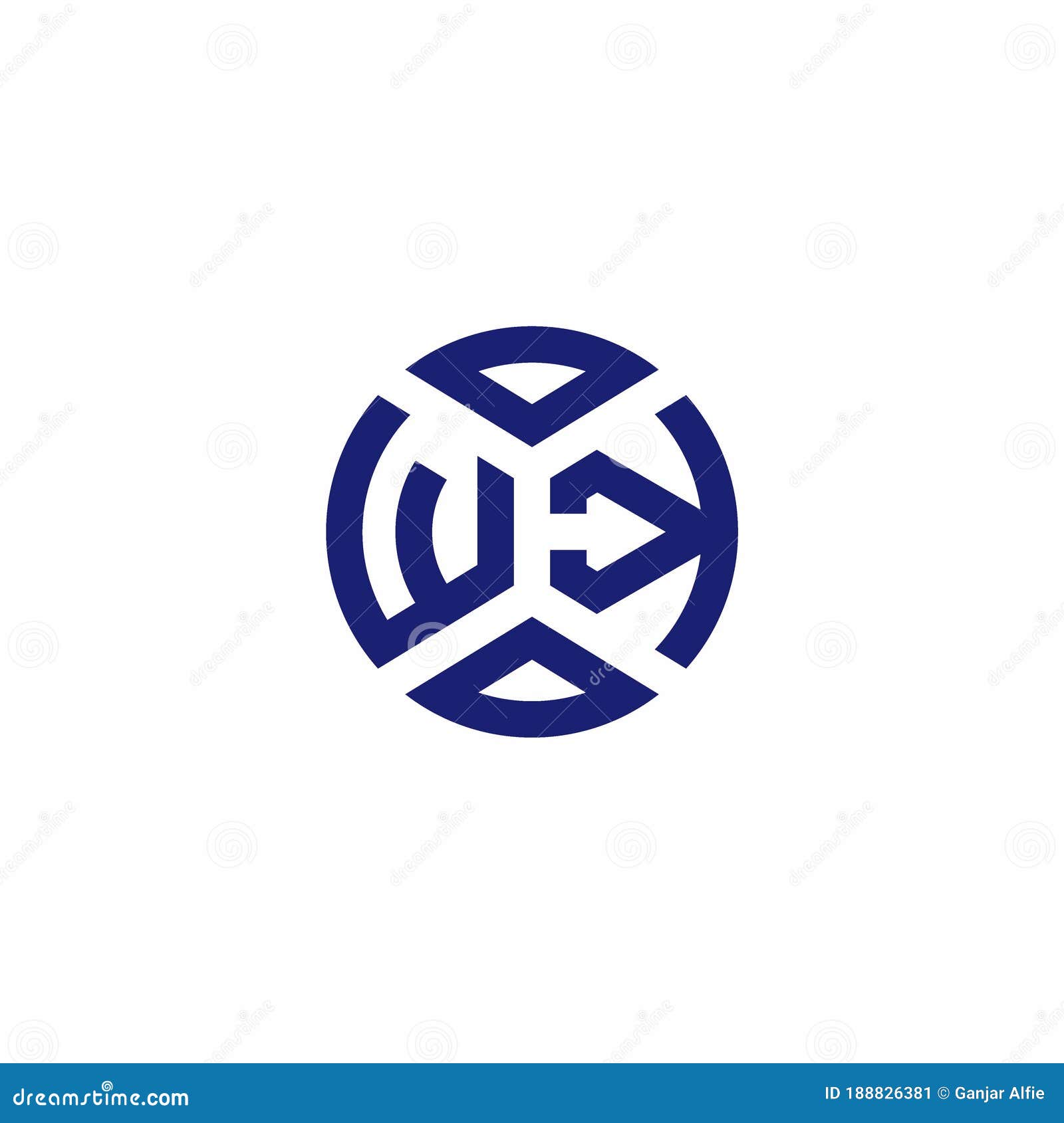 WK Monogram Logo with Abstract Shapes in Modern Style Stock Vector ...