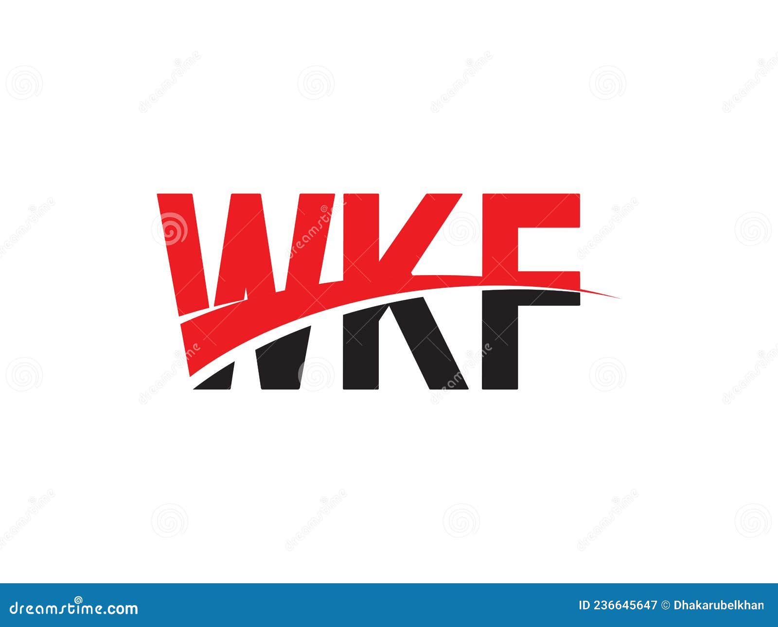 WKF Letter Initial Logo Design Vector Illustration Stock Vector ...