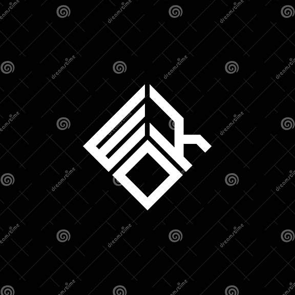 WKO Letter Logo Design on WHITE Background. WKO Creative Initials ...