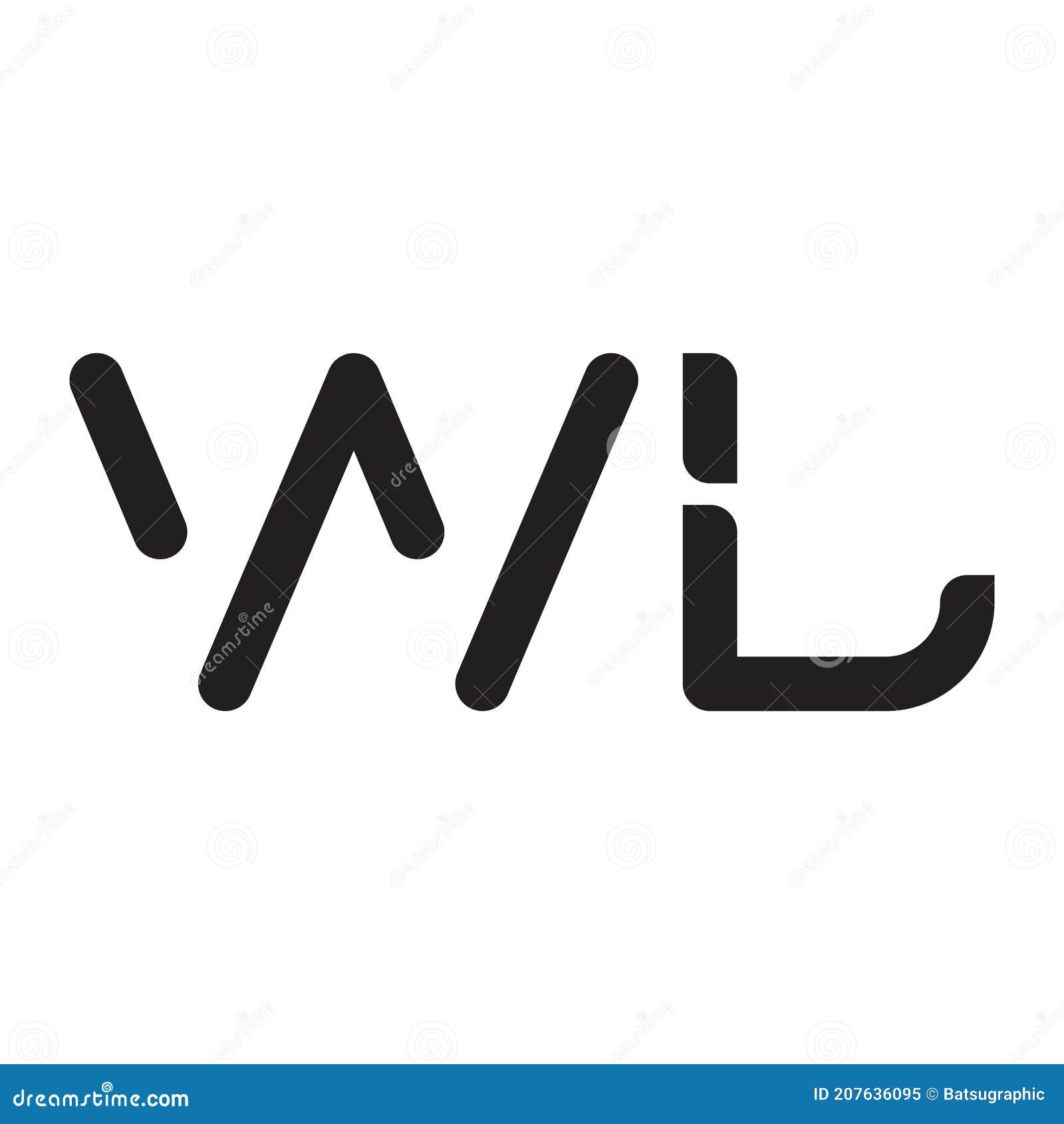Wl Initial Letter Vector Logo Icon Stock Vector - Illustration of mark ...
