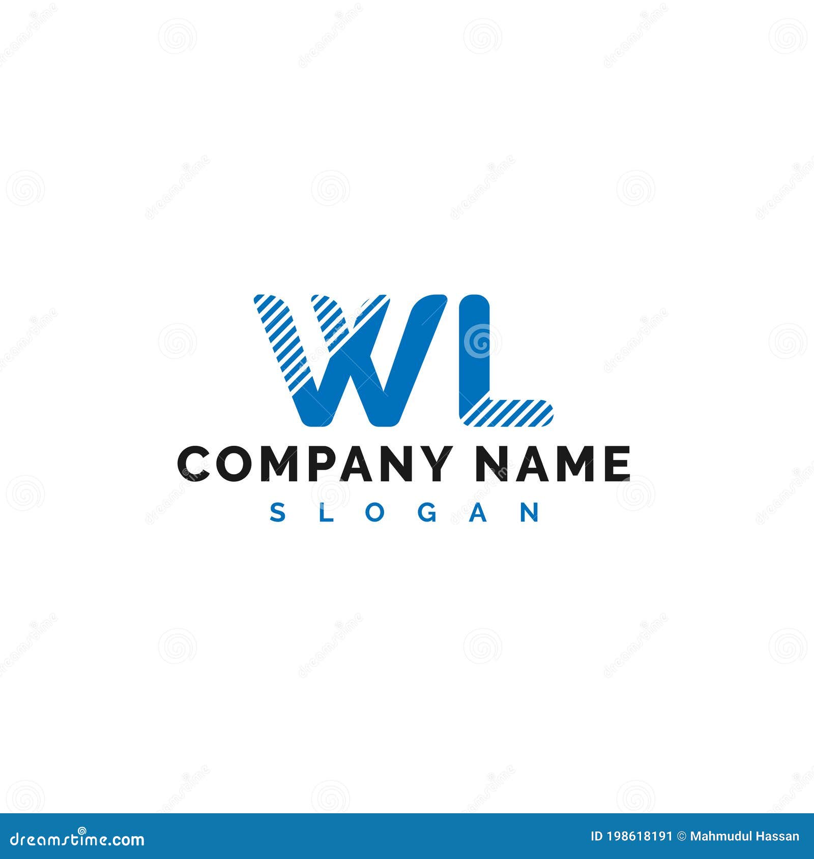 WL Letter Logo Design. WL Letter Logo Vector Illustration - Vector ...