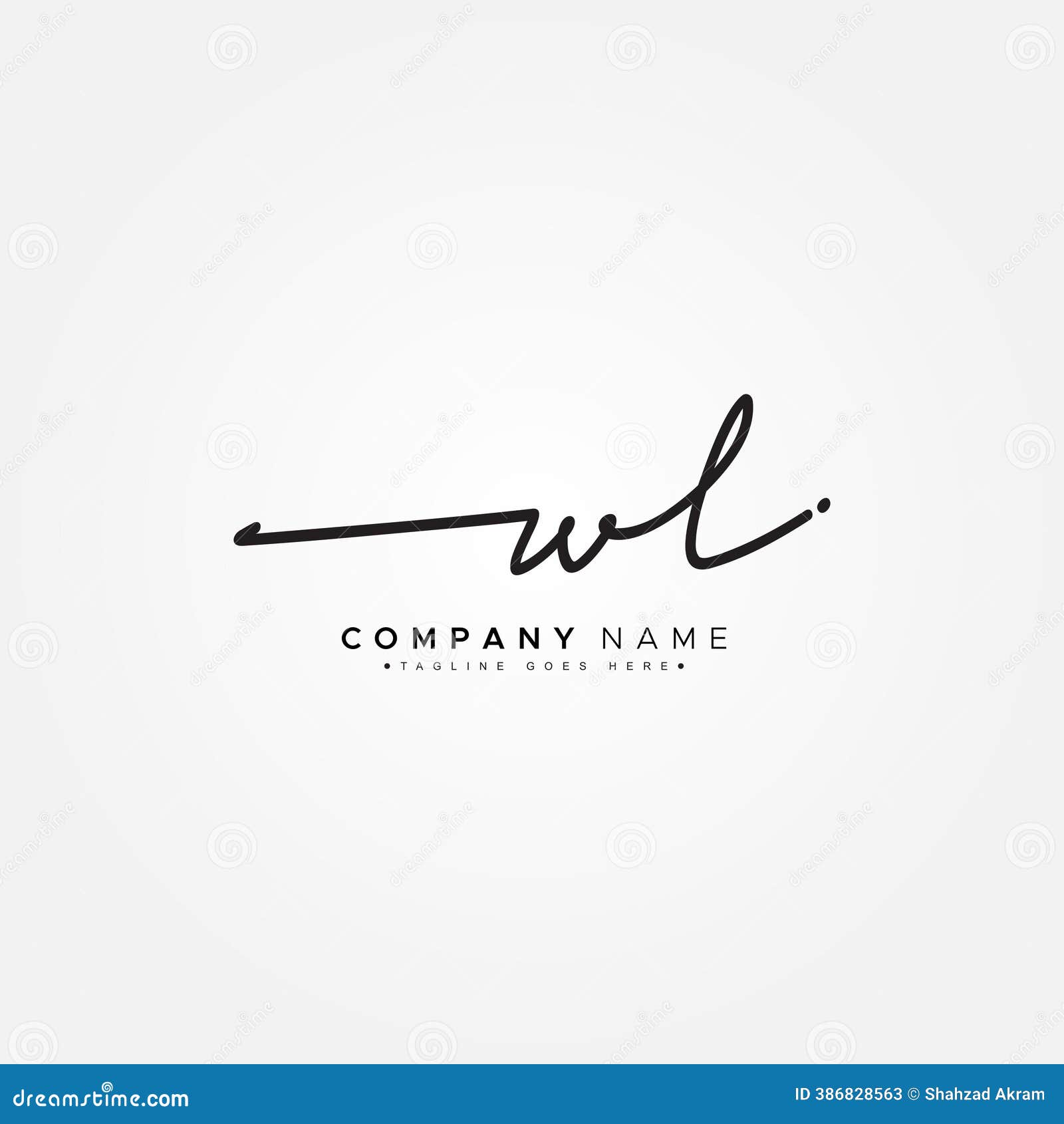 HP Logo - Handwritten Signature Logo Vector Illustration ...
