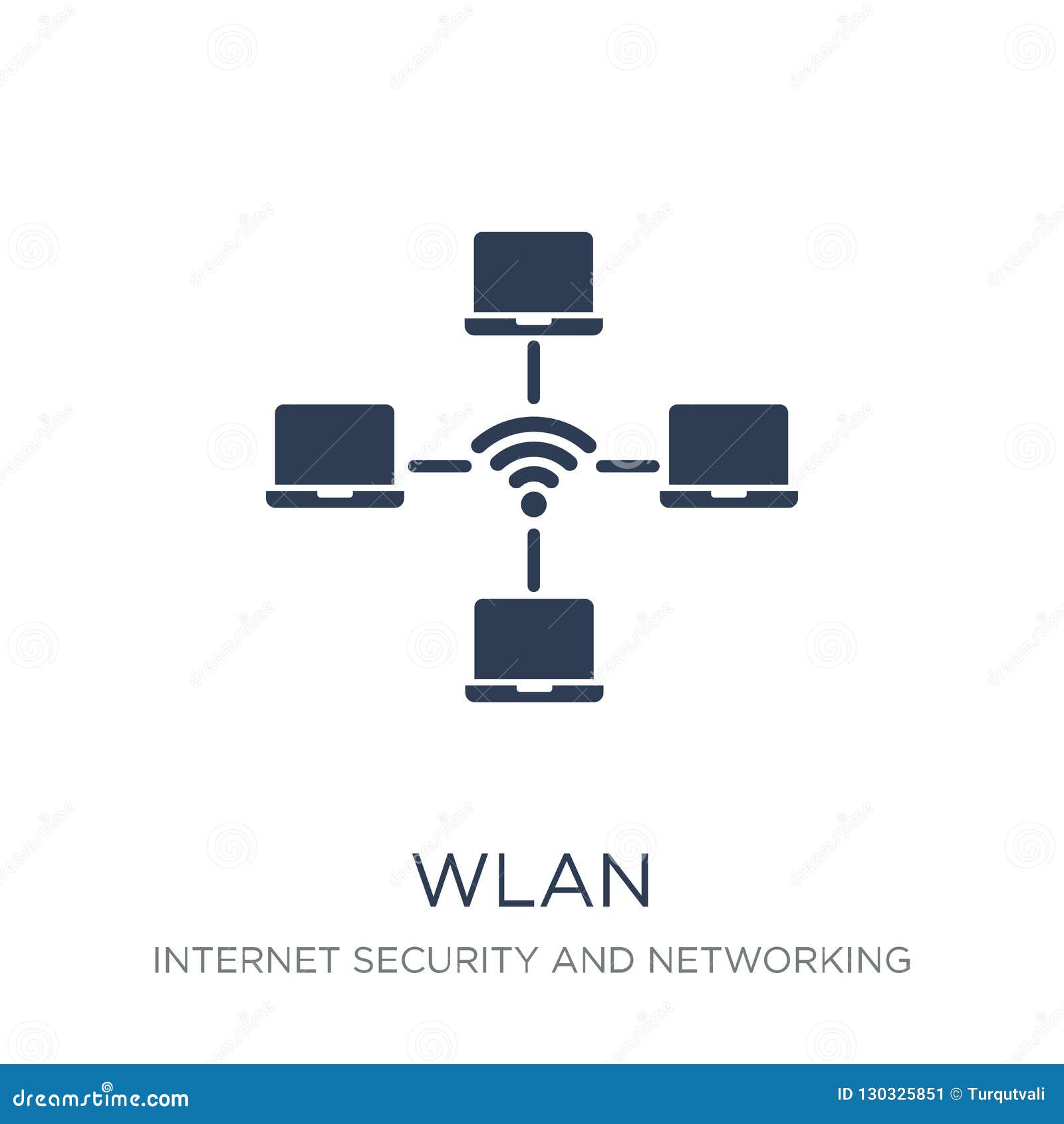 Wlan Icon. Trendy Flat Vector Wlan Icon on White Background from Stock ...