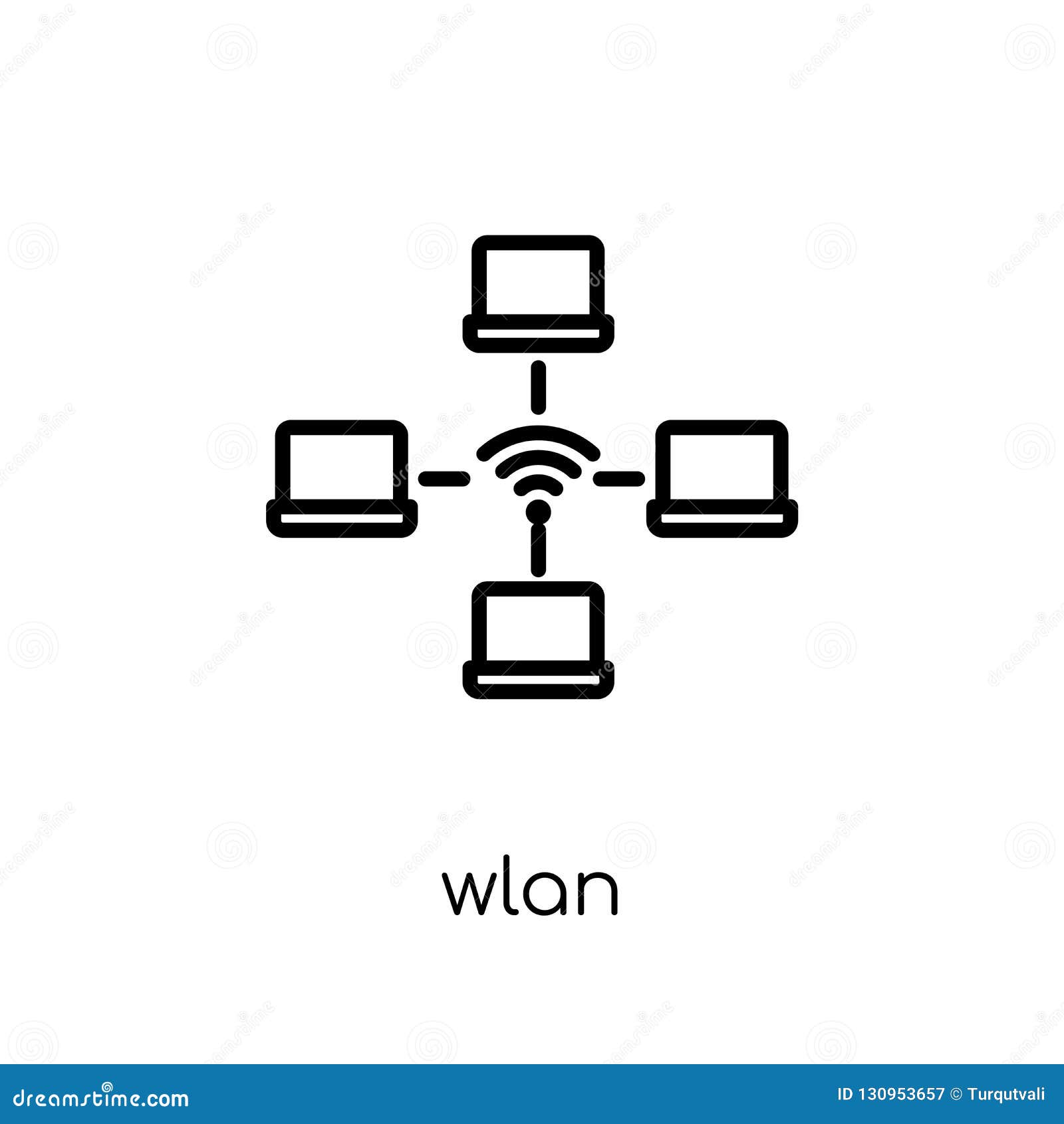 Wlan Icon For Interface Design Vector Illustration | CartoonDealer.com ...