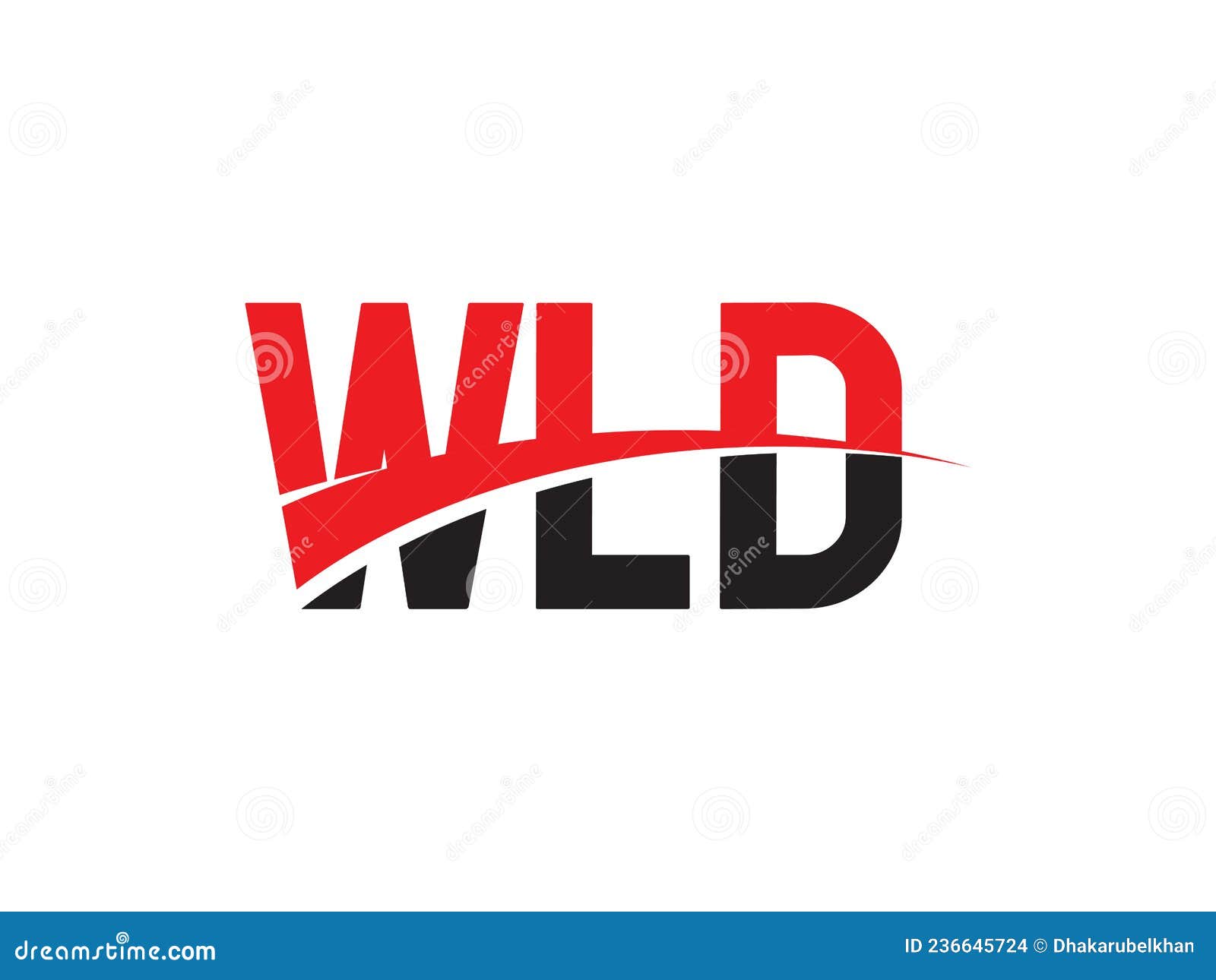 WLD Letter Initial Logo Design Vector Illustration Stock Vector ...
