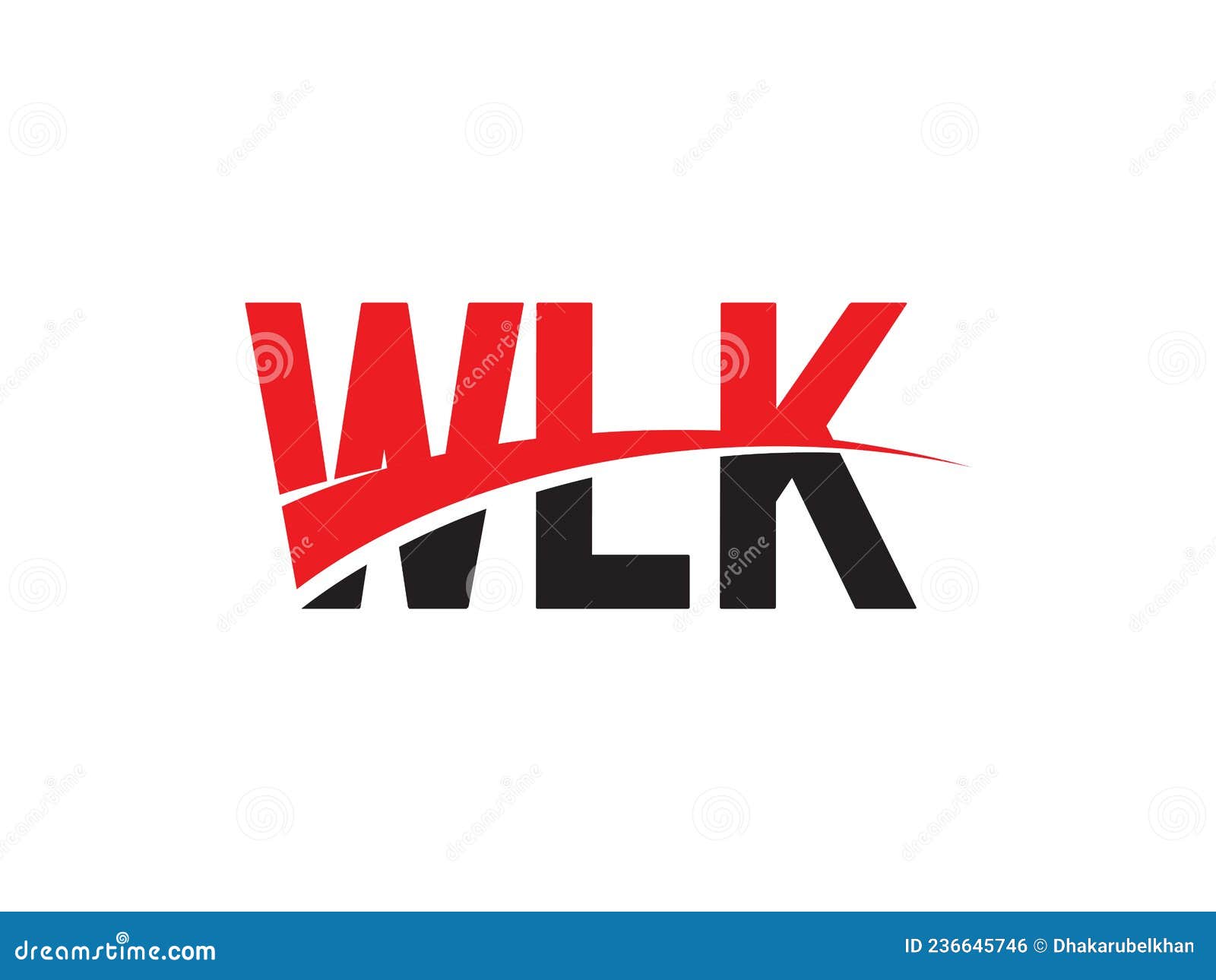 WLK Letter Initial Logo Design Vector Illustration Stock Vector ...