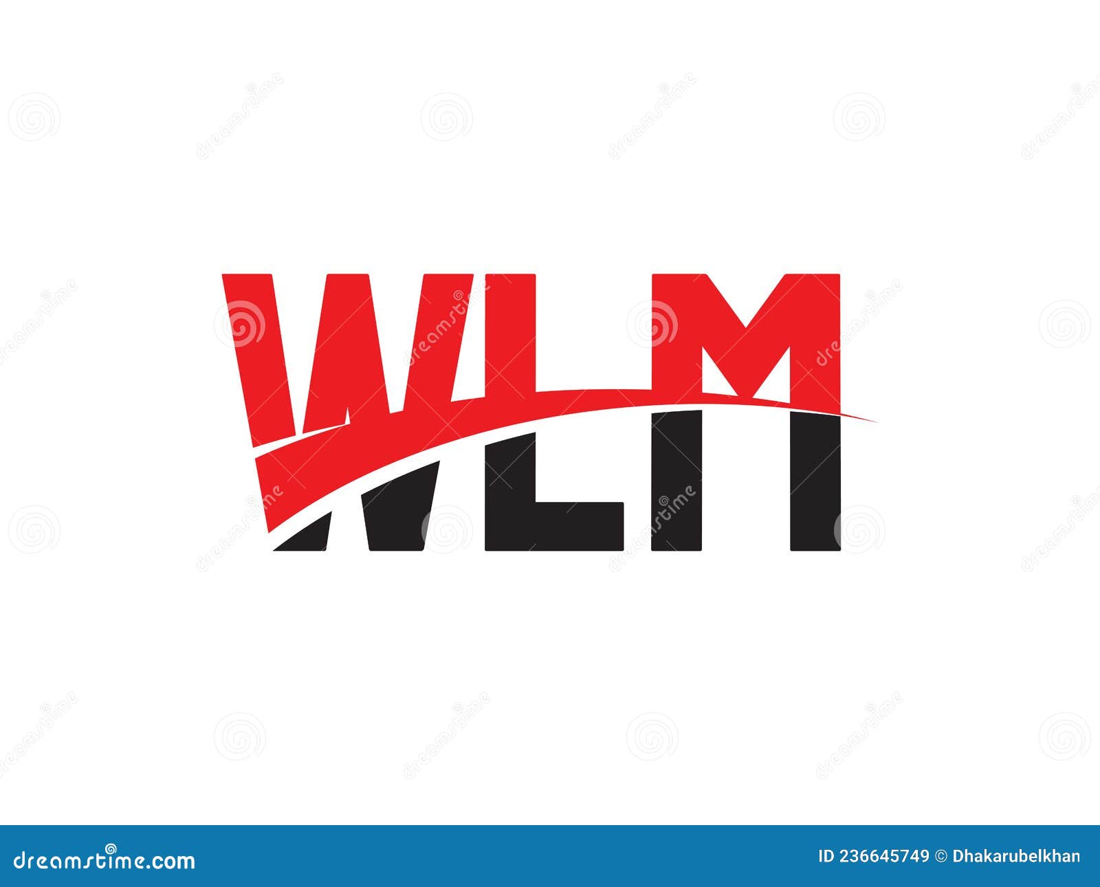 WLM Letter Initial Logo Design Vector Illustration Stock Vector ...