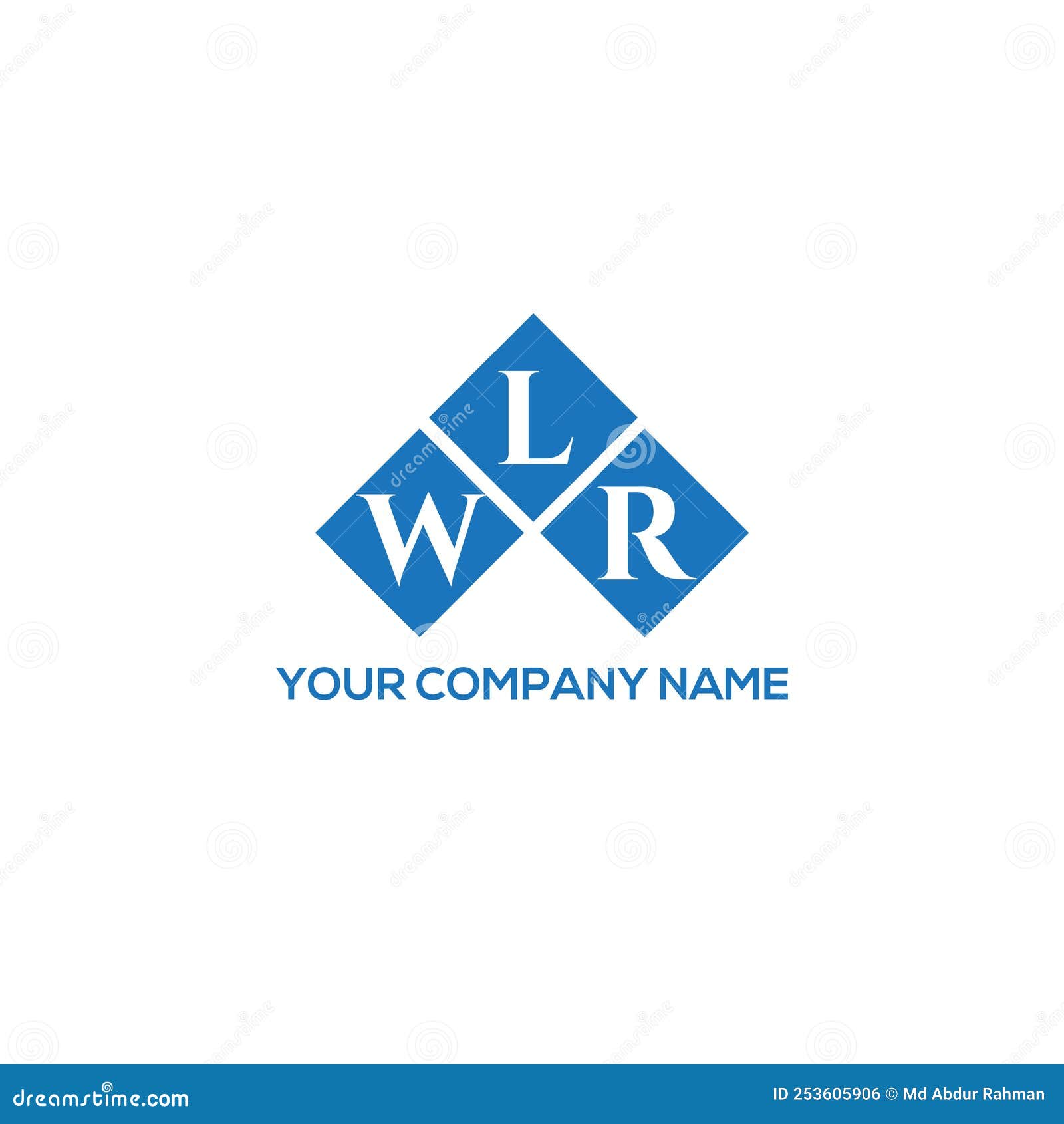 WLR Letter Logo Design on WHITE Background. WLR Creative Initials ...