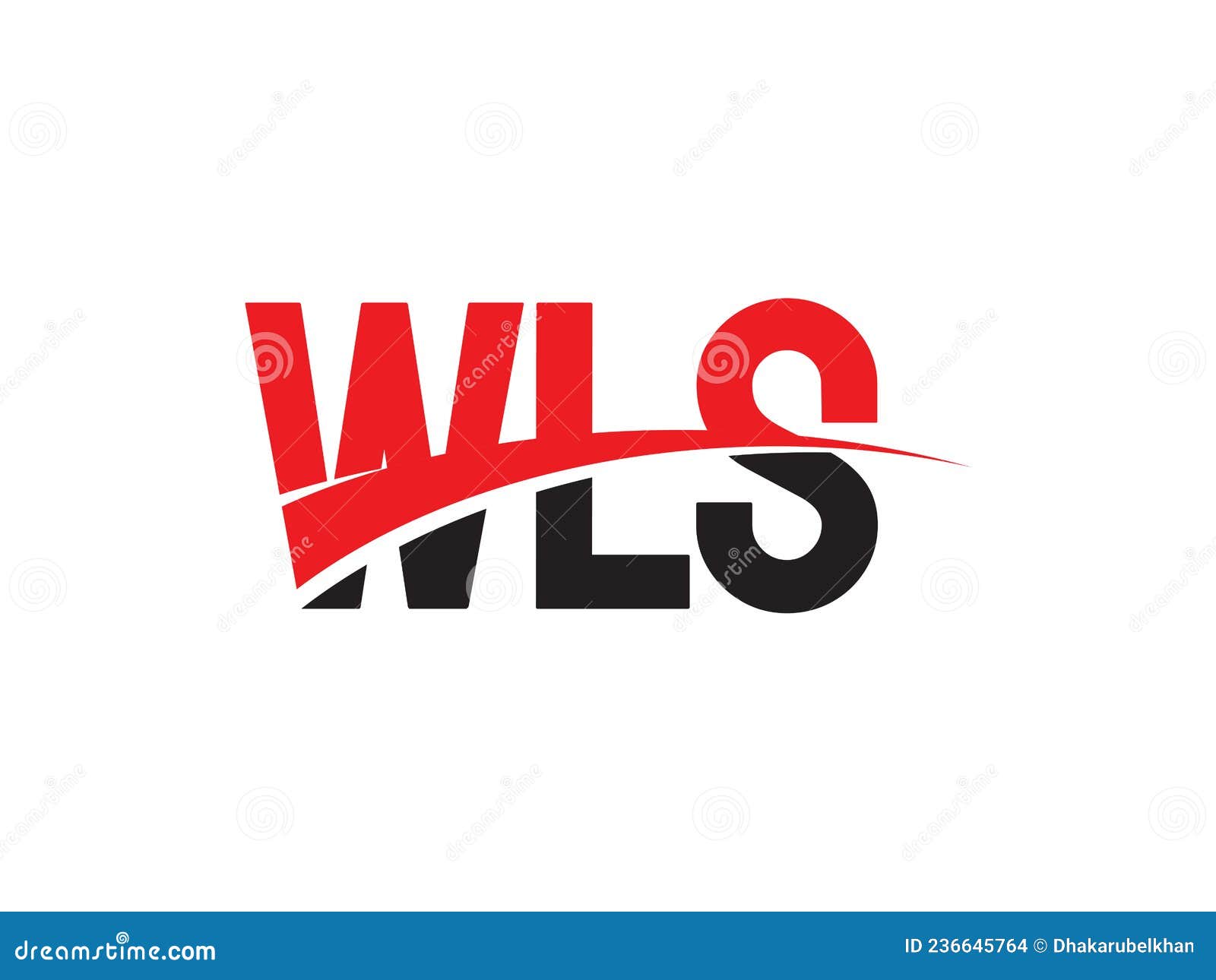 WLS Letter Initial Logo Design Vector Illustration Stock Vector ...