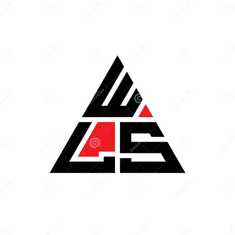 WLS Triangle Letter Logo Design with Triangle Shape. WLS Triangle Logo ...