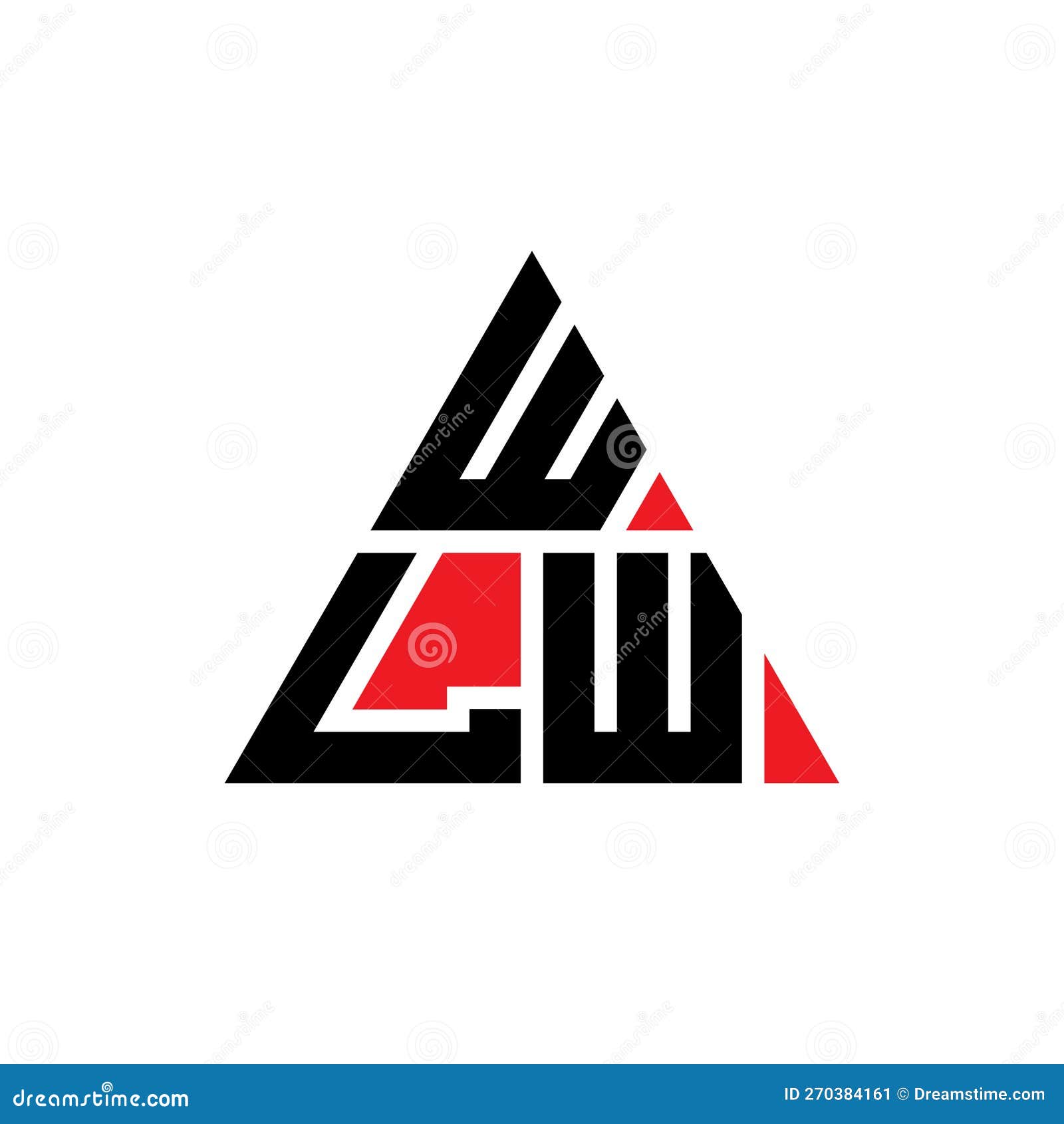 WLW Triangle Letter Logo Design with Triangle Shape. WLW Triangle Logo ...