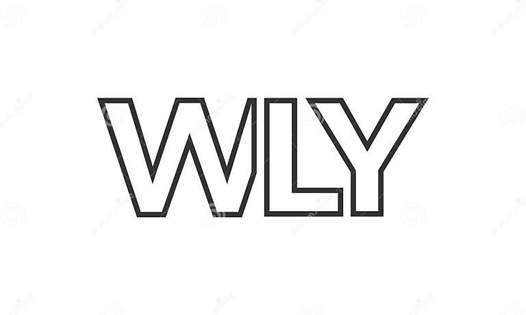 WLY Logo Design Template with Strong and Modern Bold Text. Initial ...