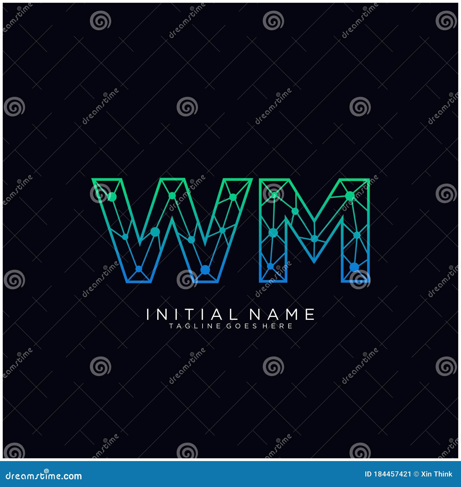 WM Letter Logo Icon Design Template Elements Stock Vector ...