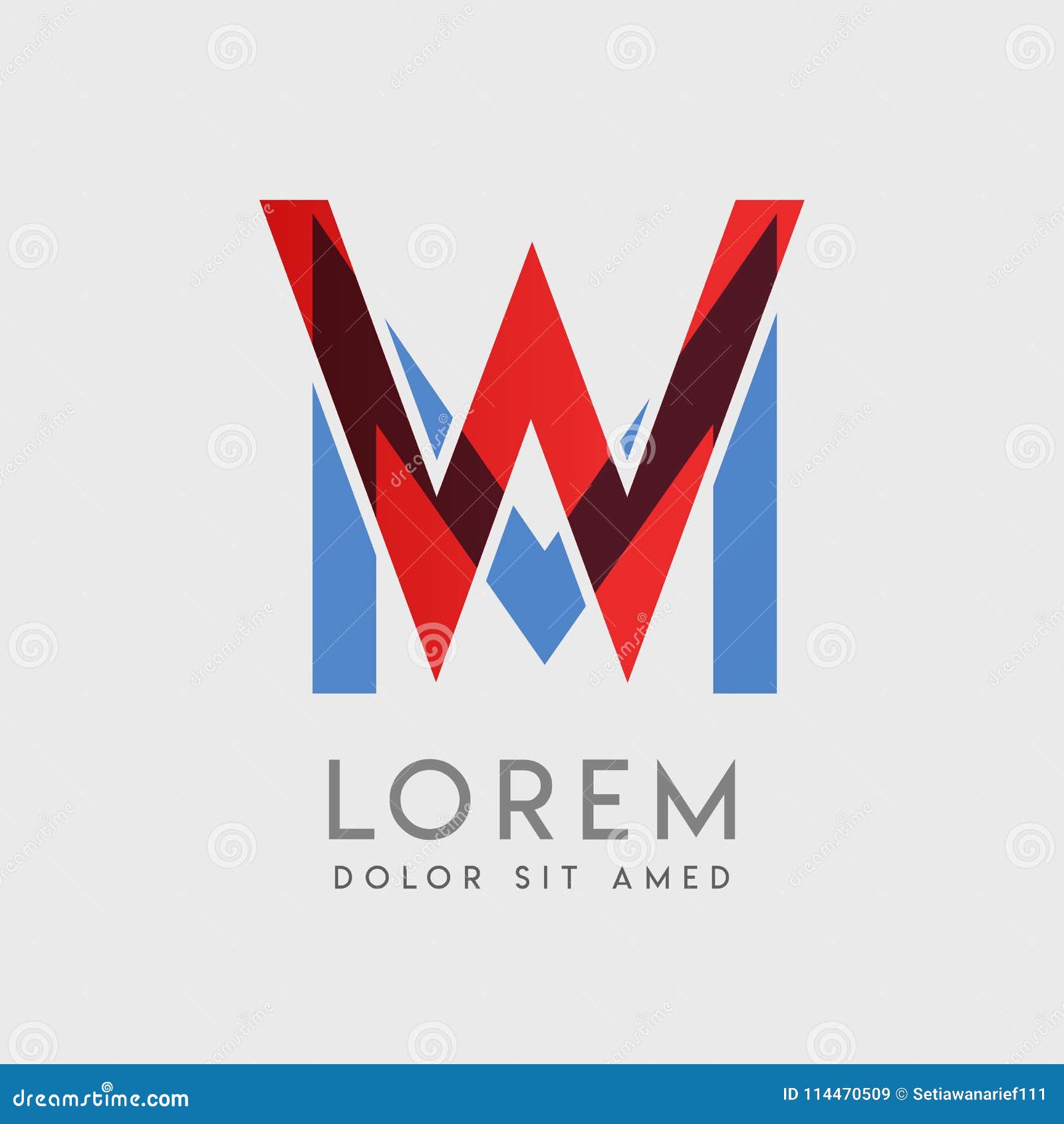 WM Logo Letters with Blue and Red Gradation Stock Vector - Illustration ... WM Logo Letters with Blue and Red Gradation Stock Vector - Illustration ...